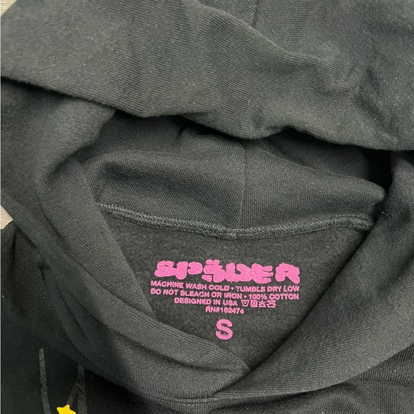 Sp5der | Jackets & Coats | Sp5der Pnk Hoodie Black Size S 0 Authentic ...